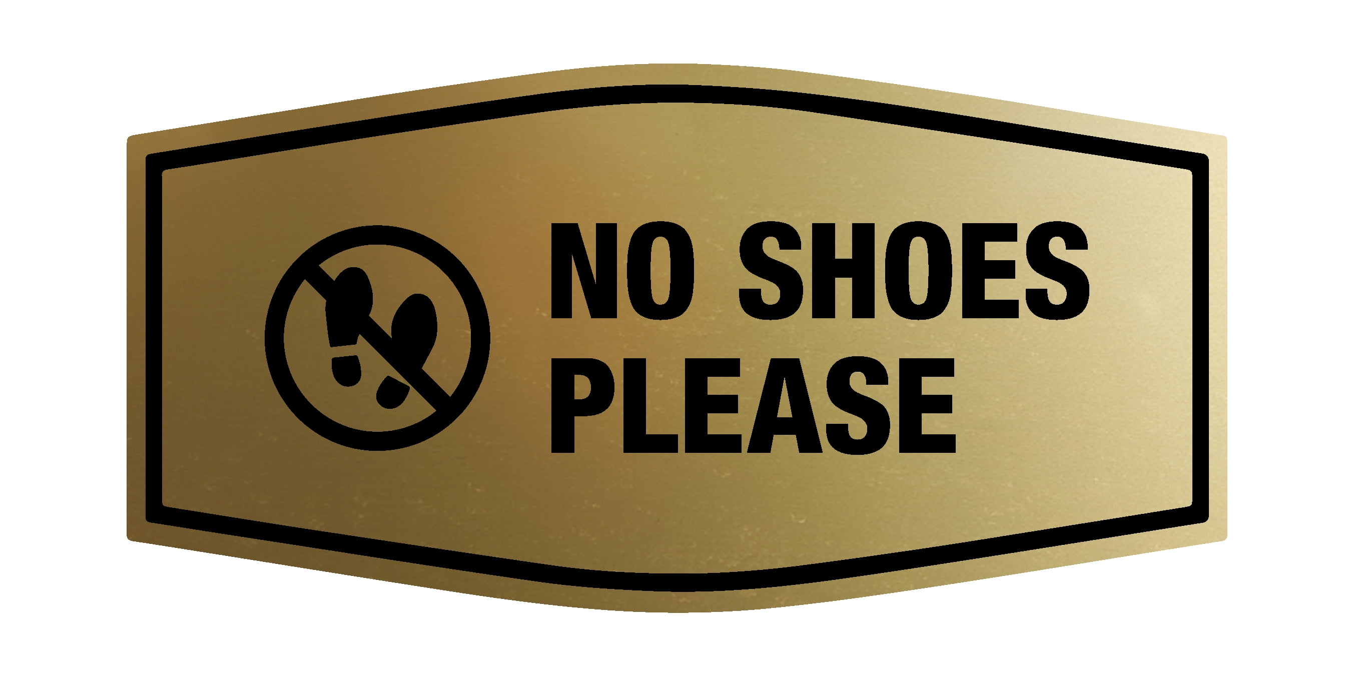 Signs ByLITA Fancy No Shoes Please Graphic Indoors Decoration Sign ...