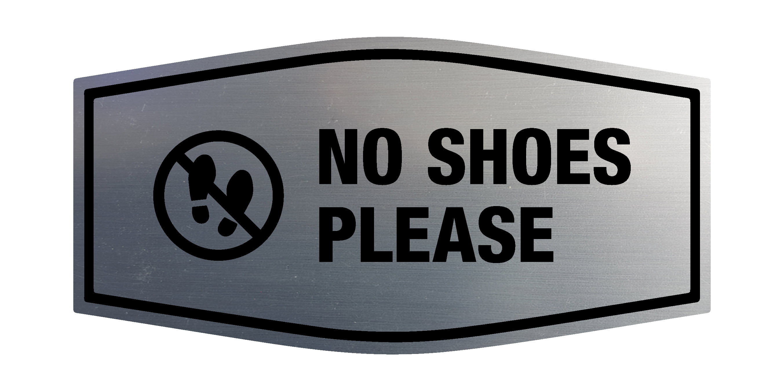Signs ByLITA Fancy No Shoes Please Graphic Indoors Decoration Sign ...