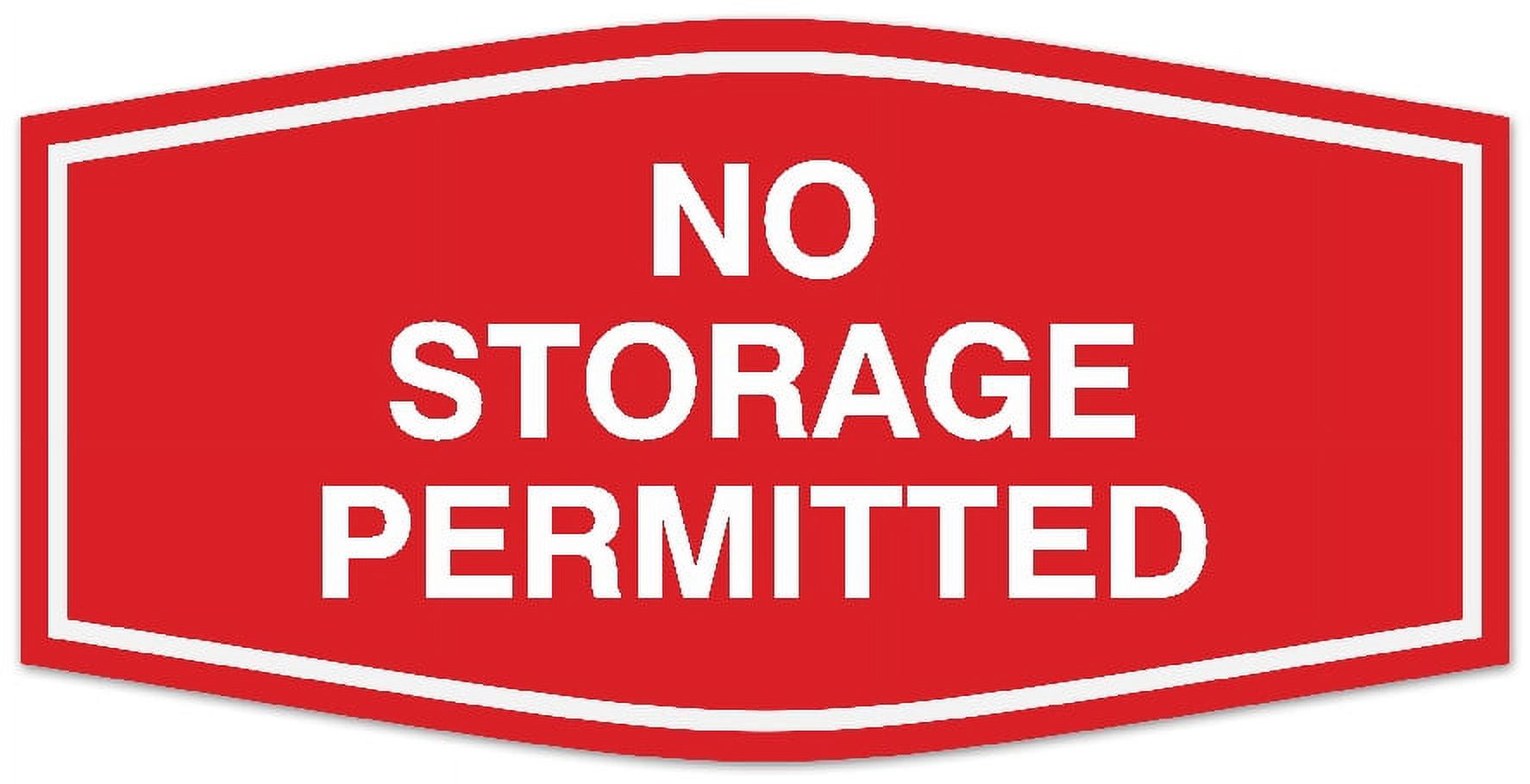 Signs ByLITA Fancy No storage permitted Sign - Laser-Engraved Lettering ...