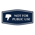 Signs ByLITA Fancy Not for Public Use Sign (Navy Blue / White) - Medium ...