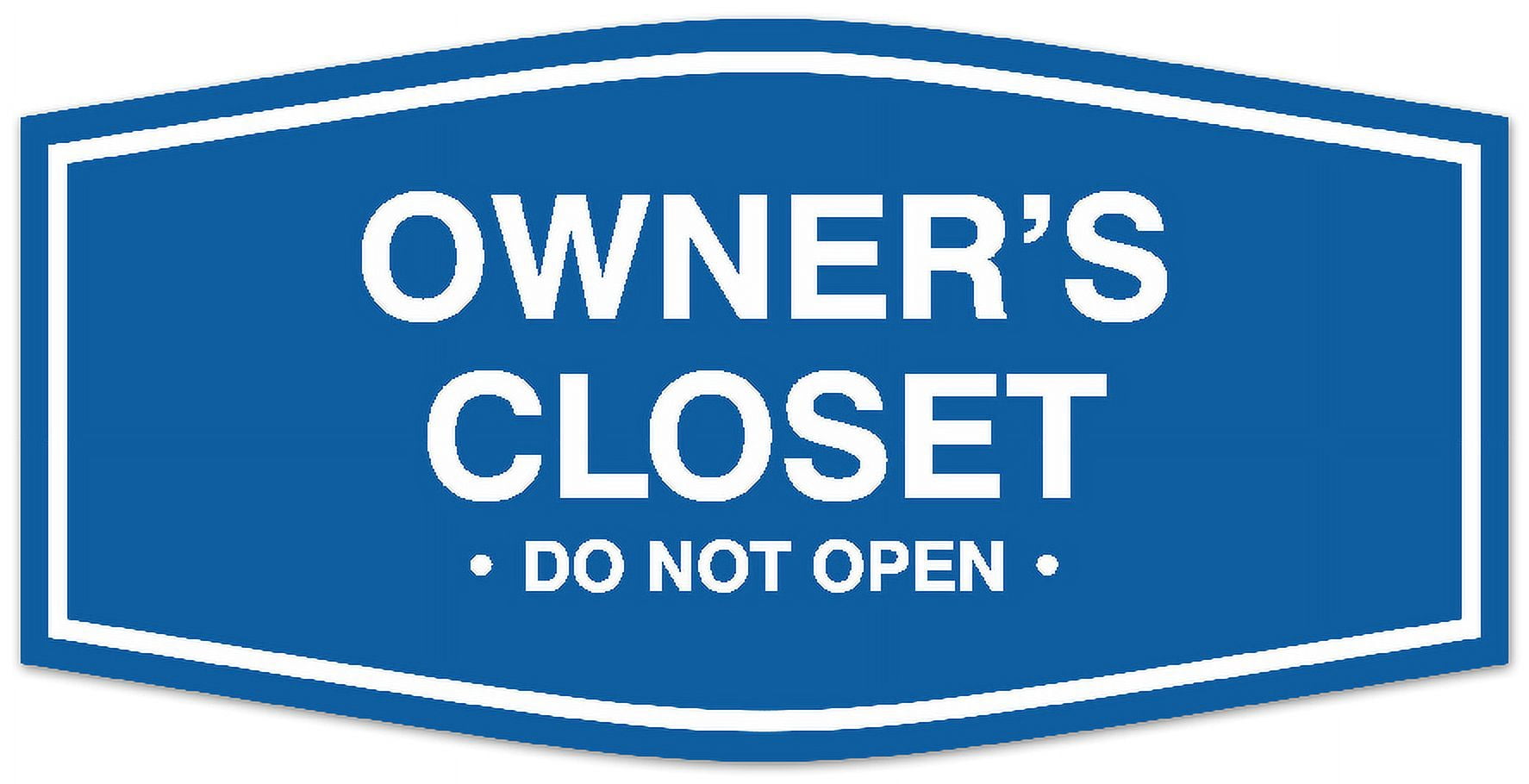 Signs ByLITA Fancy Owner's closet Sign - Laser-Engraved Lettering ...