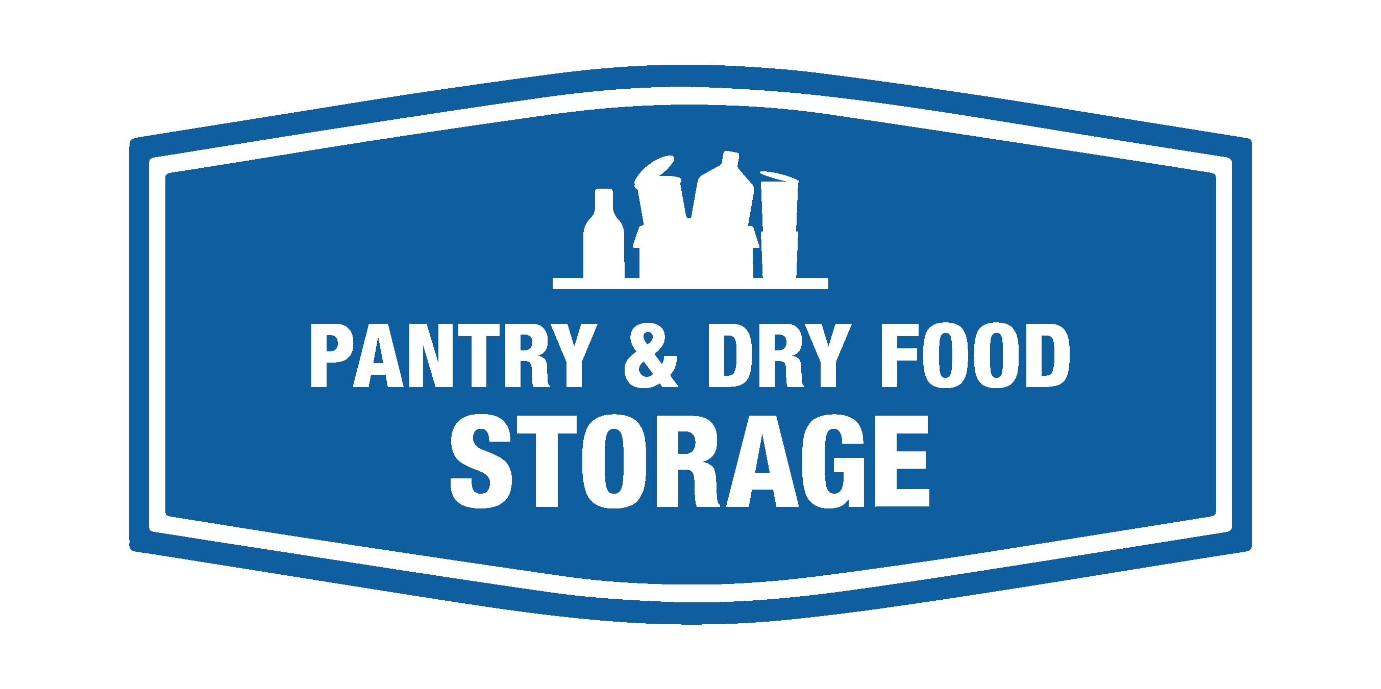 Signs ByLITA Fancy Pantry and Dry Food Storage Decoration Sign (Blue ...