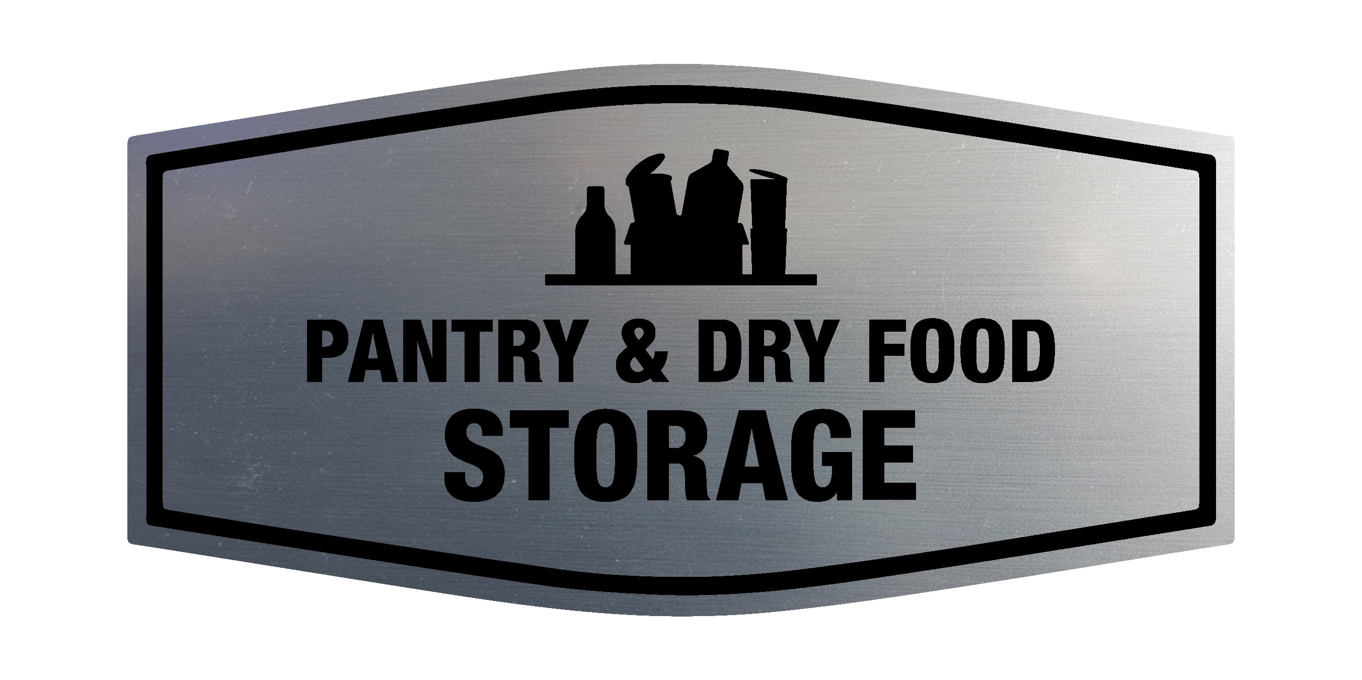 Signs ByLITA Fancy Pantry and Dry Food Storage Decoration Sign (Brushed ...