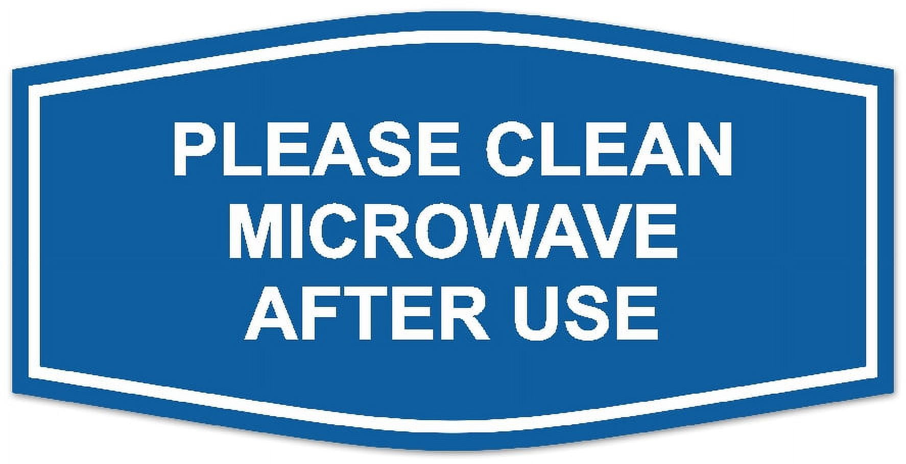 Signs ByLITA Fancy Please Clean Microwave After Use Sign - Laser ...