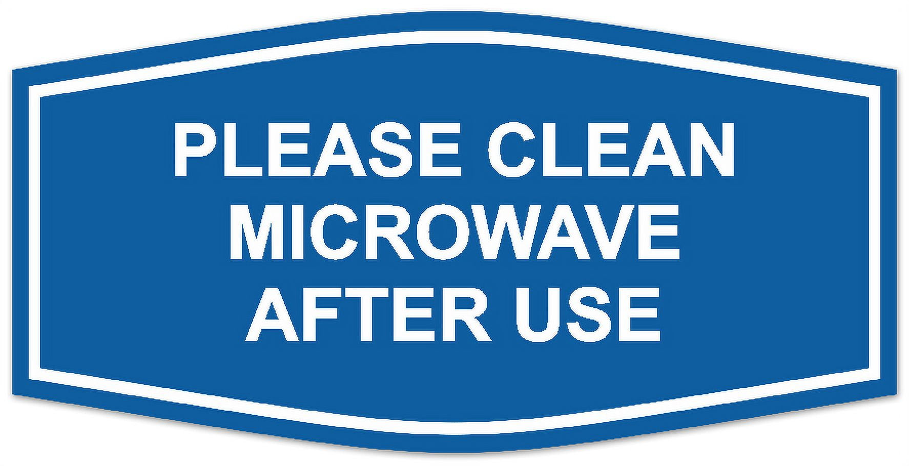 Signs ByLITA Fancy Please Clean Microwave After Use Sign - Laser ...