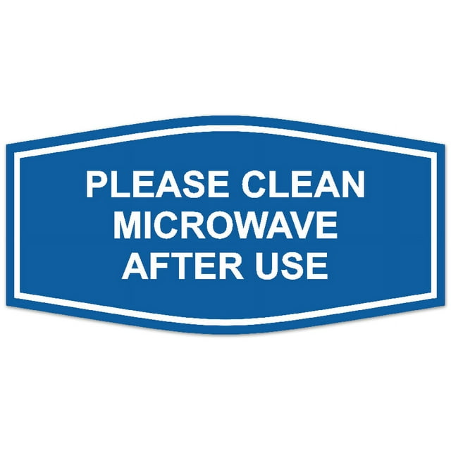 Signs ByLITA Fancy Please Clean Microwave After Use Sign - Laser ...