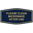 Signs ByLITA Fancy Please Clean Microwave After Use Sign - Laser ...