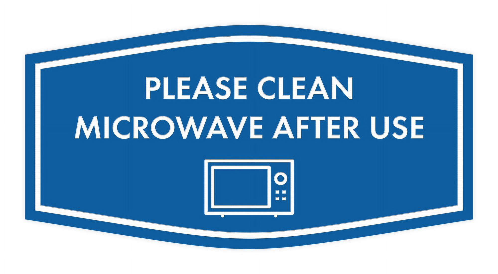 Signs ByLITA Fancy Please Clean Microwave After Use Vector Sign ...