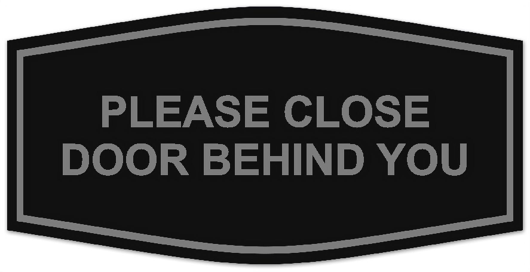 Signs ByLITA Fancy Please Close Door Behind You Sign - Laser-Engraved ...
