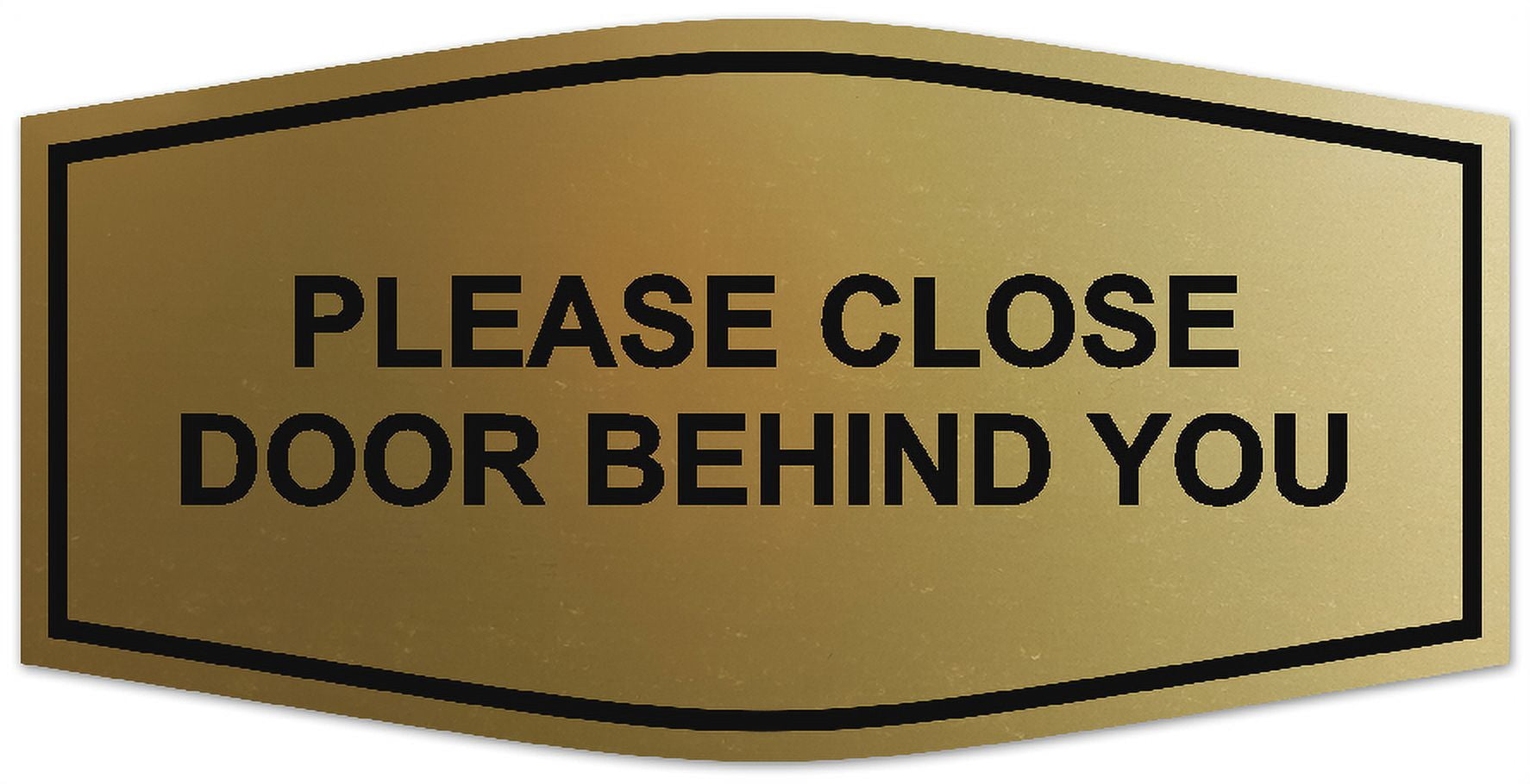 Signs ByLITA Fancy Please Close Door Behind You Sign - Laser-Engraved ...