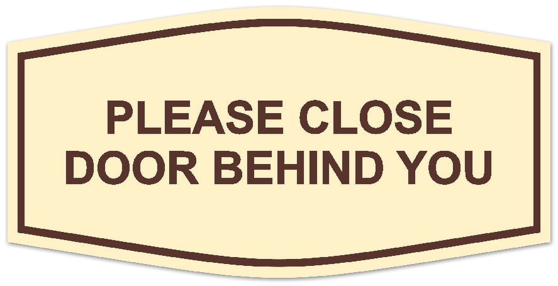 Signs ByLITA Fancy Please Close Door Behind You Sign - Laser-Engraved ...