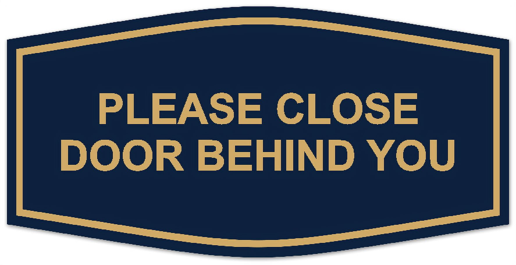 Signs ByLITA Fancy Please Close Door Behind You Sign - Laser-Engraved ...