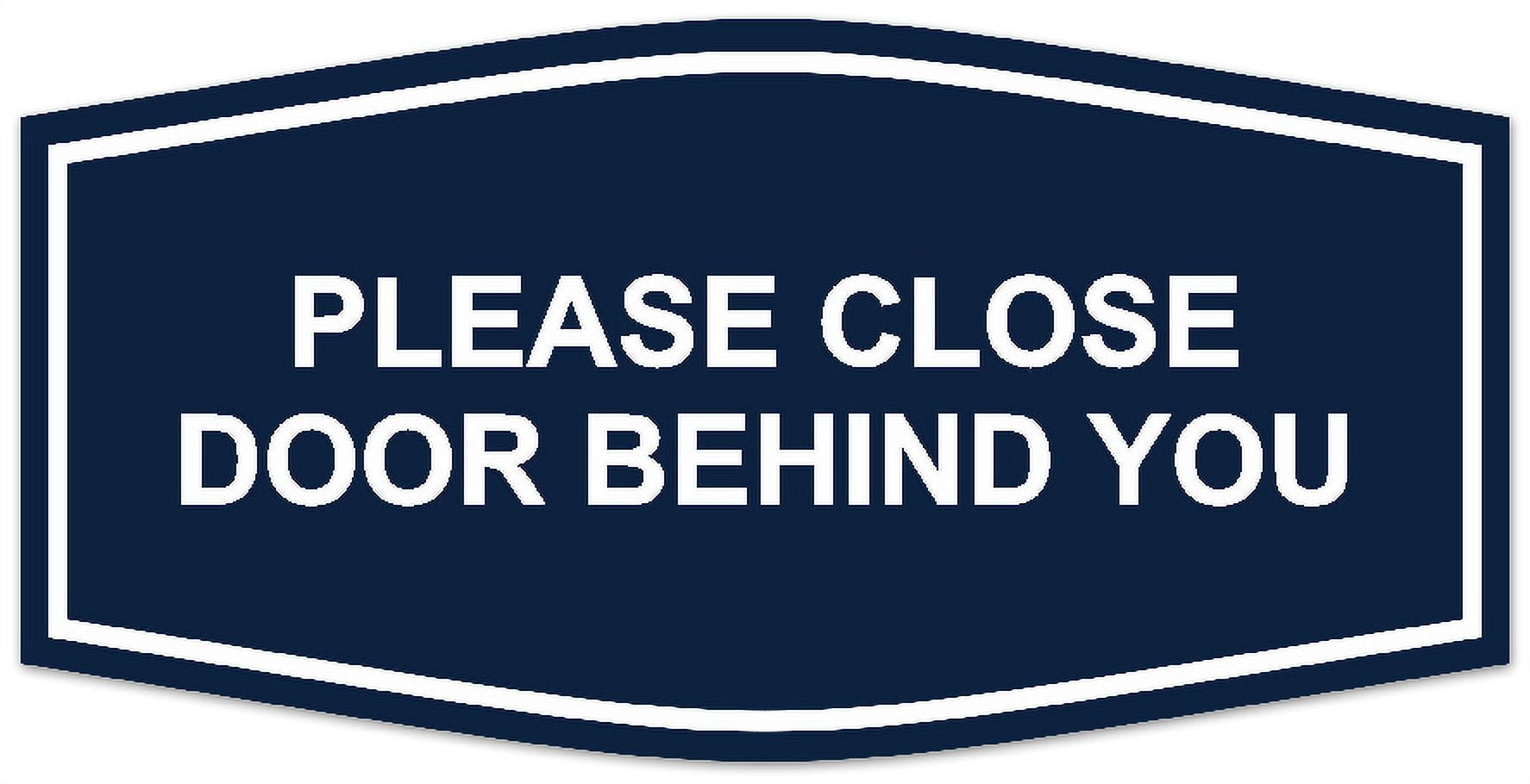 Signs ByLITA Fancy Please Close Door Behind You Sign - Laser-Engraved ...