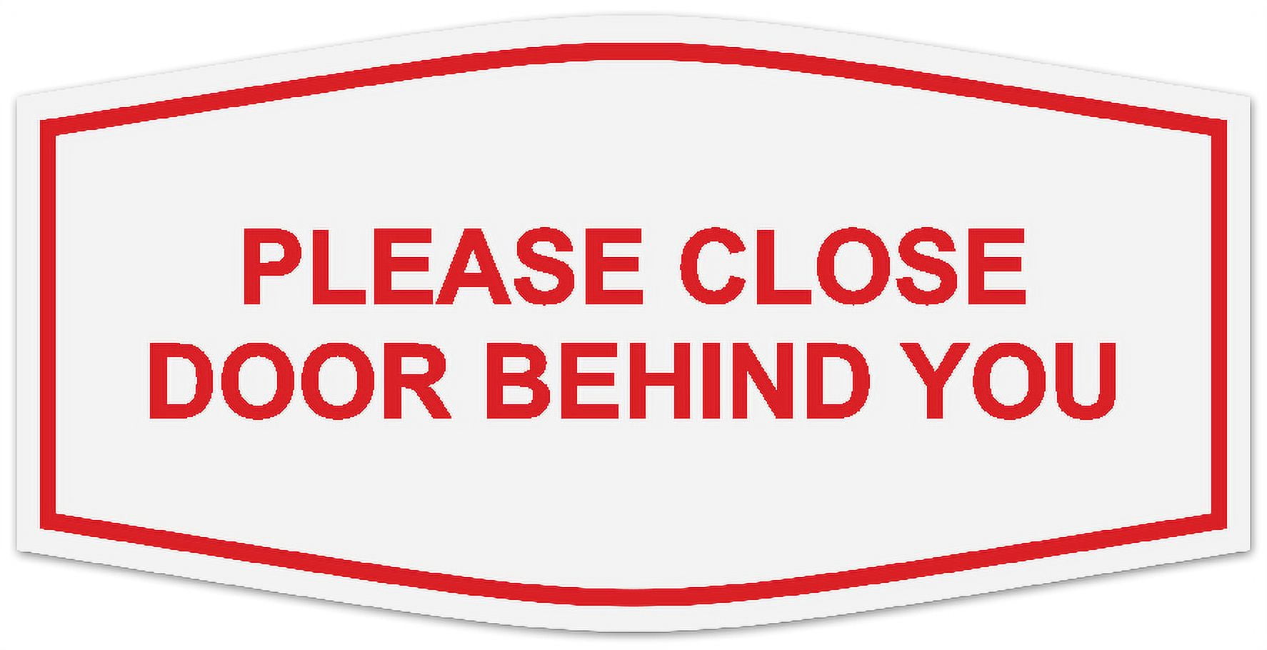 Signs ByLITA Fancy Please Close Door Behind You Sign - Laser-Engraved ...