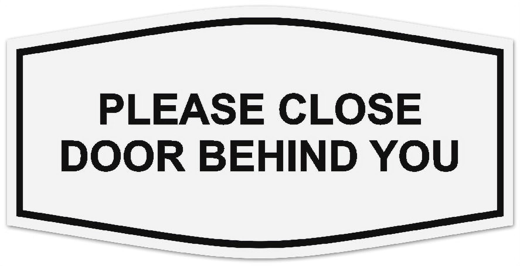 Signs ByLITA Fancy Please Close Door Behind You Sign - Laser-Engraved ...
