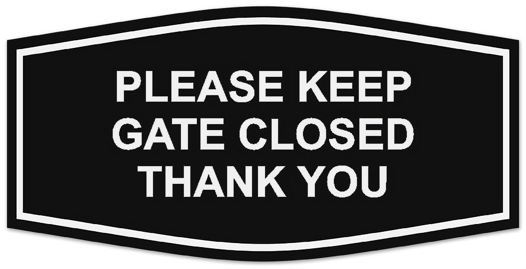 Please Keep Gate Closed Sign, 18x24 Corrugated Plastic - Walmart.com