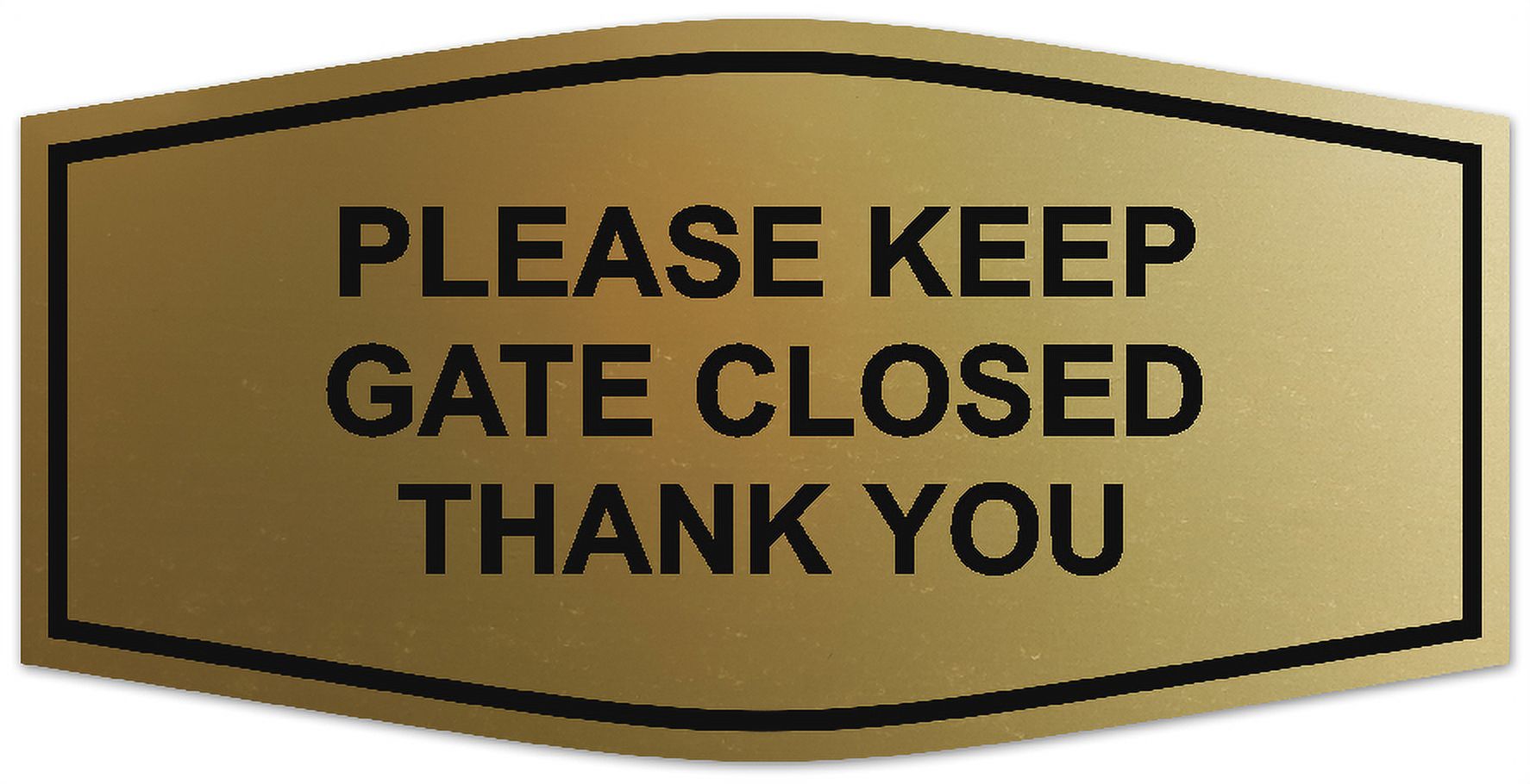 Signs ByLITA Fancy Please Keep Gate Closed Thank You Sign - Laser ...