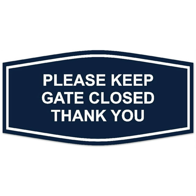Signs ByLITA Fancy Please Keep Gate Closed Thank You Sign - Laser ...