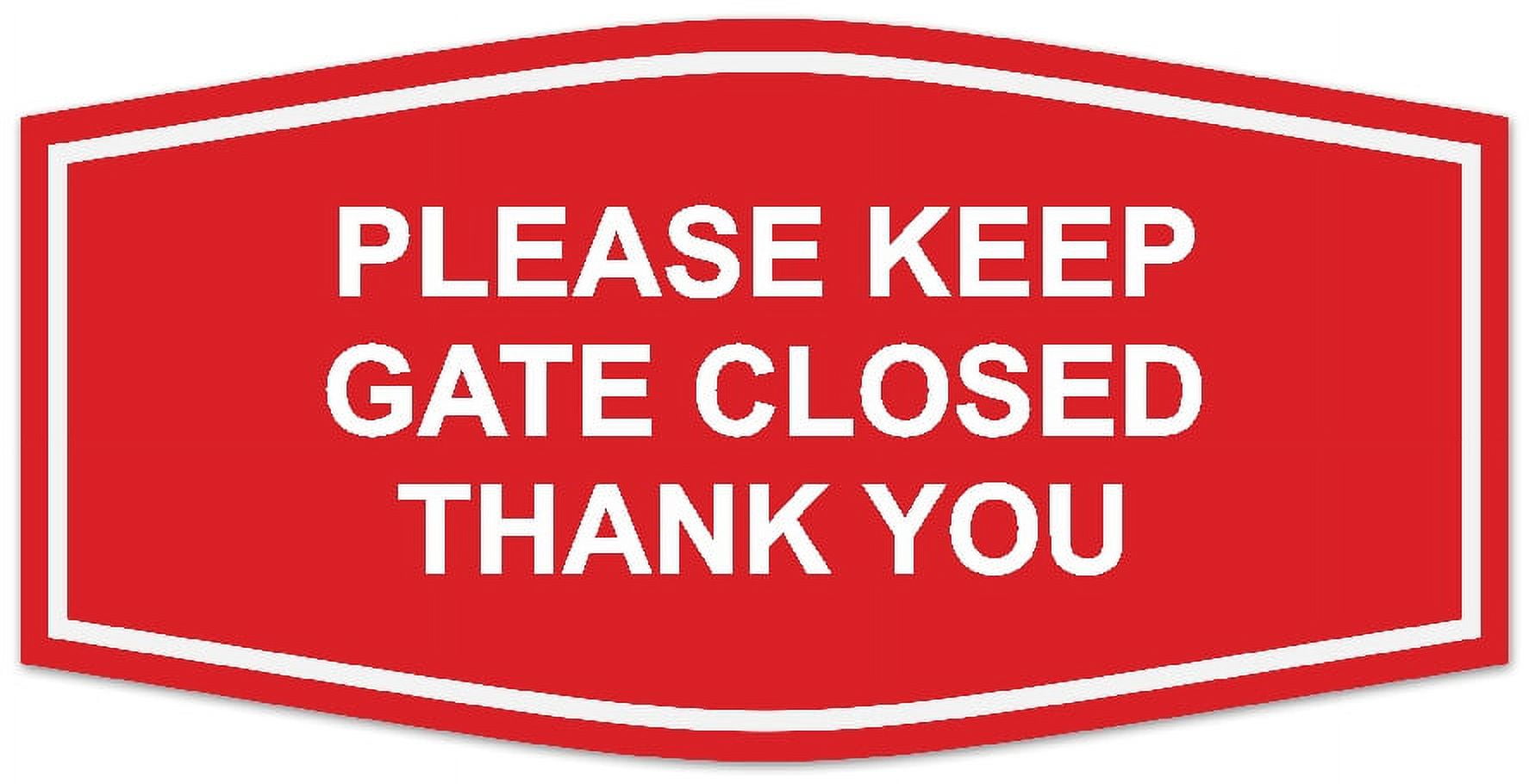 Signs ByLITA Fancy Please Keep Gate Closed Thank You Sign - Laser ...