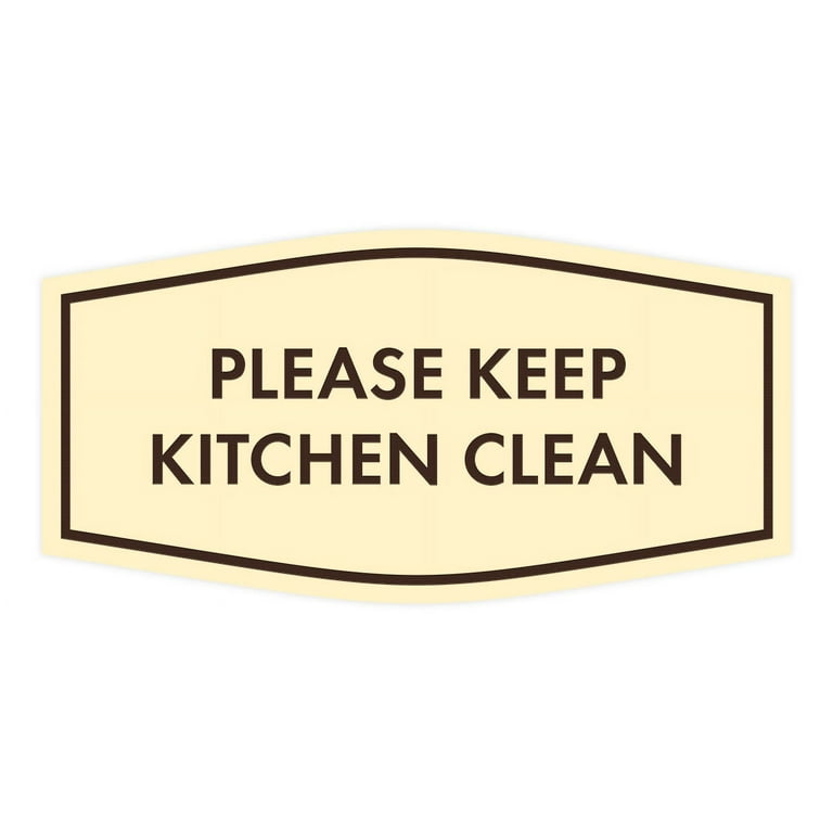 Keep Kitchen Clean Signs