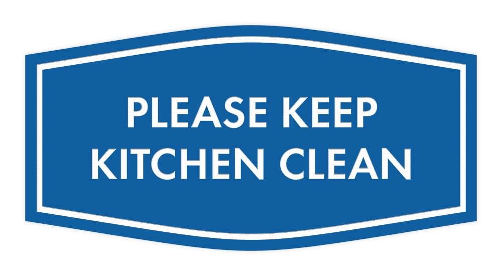 Signs ByLITA Fancy Please Keep Kitchen Clean Sign - Kitchen Signs ...