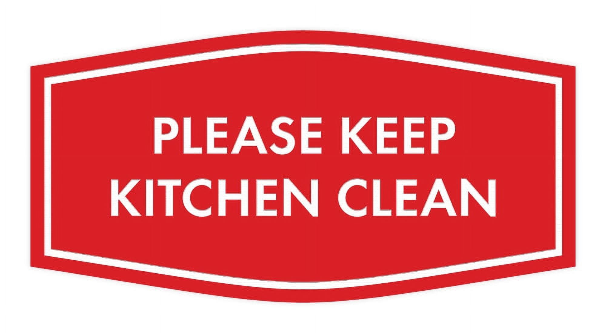 Signs ByLITA Fancy Please Keep Kitchen Clean Sign - Kitchen Signs ...