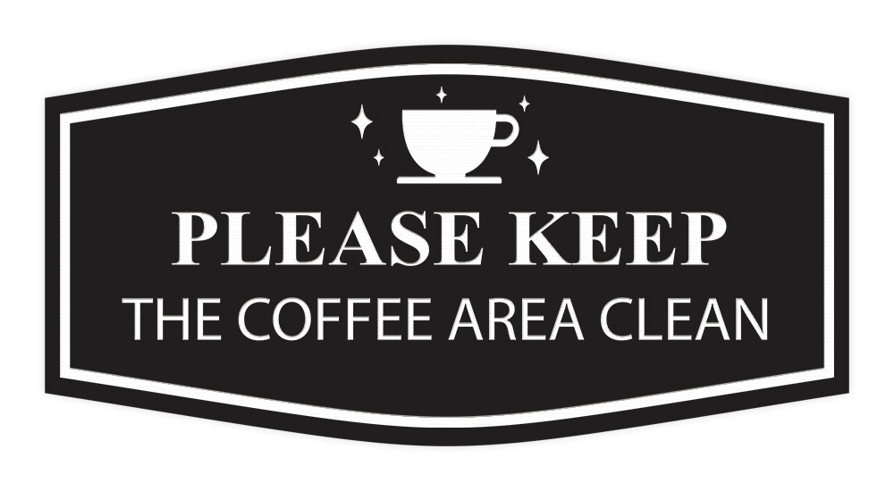 Signs ByLITA Designer Please Clean Station Before Leaving Sign (Black ...