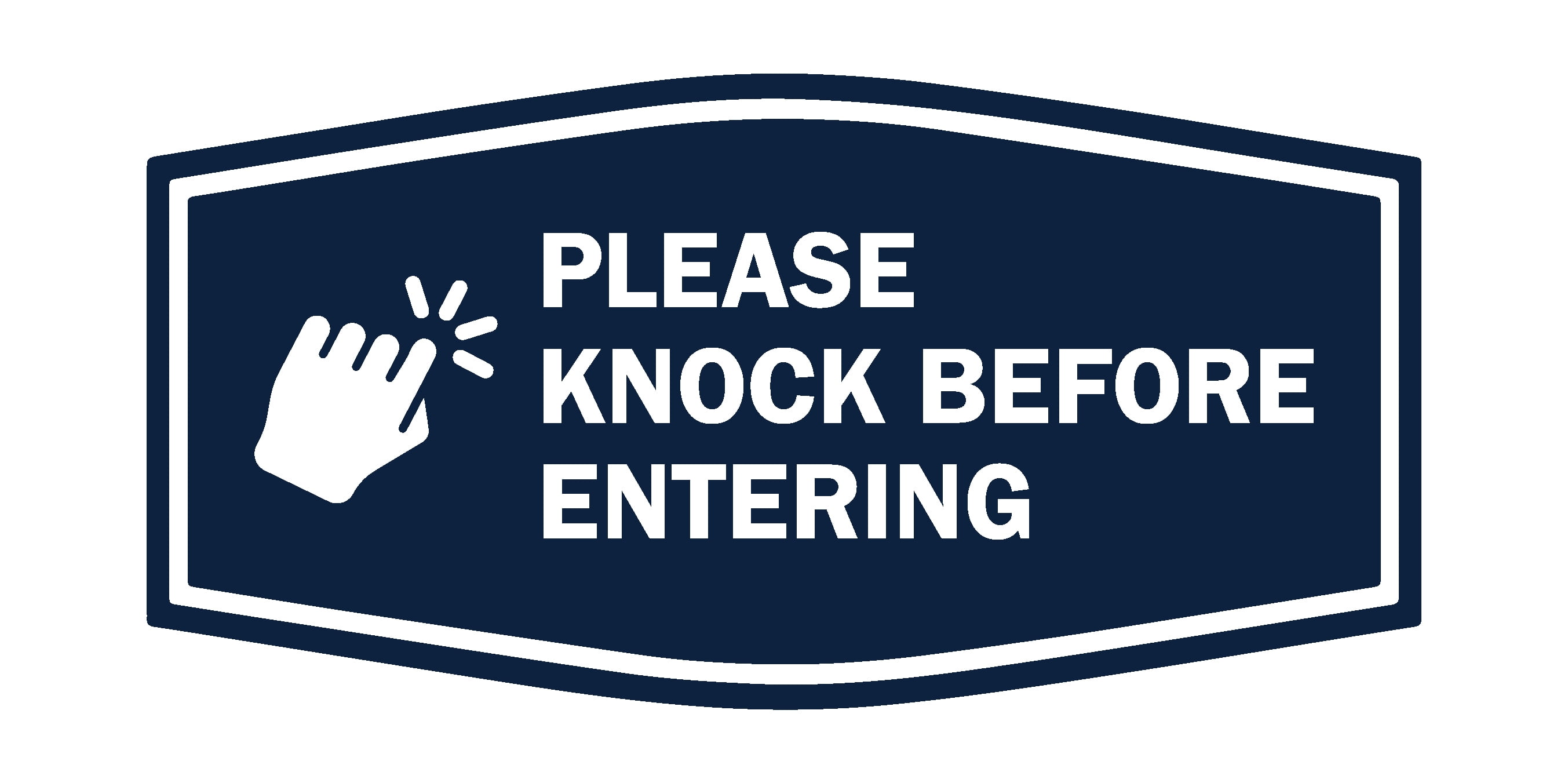 Signs ByLITA Fancy Please Knock Before Entering (Hand Vector) Office ...