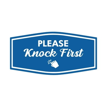 Signs ByLITA Victorian Push Pull Sign Set (White) - Medium 4" X 8 ...