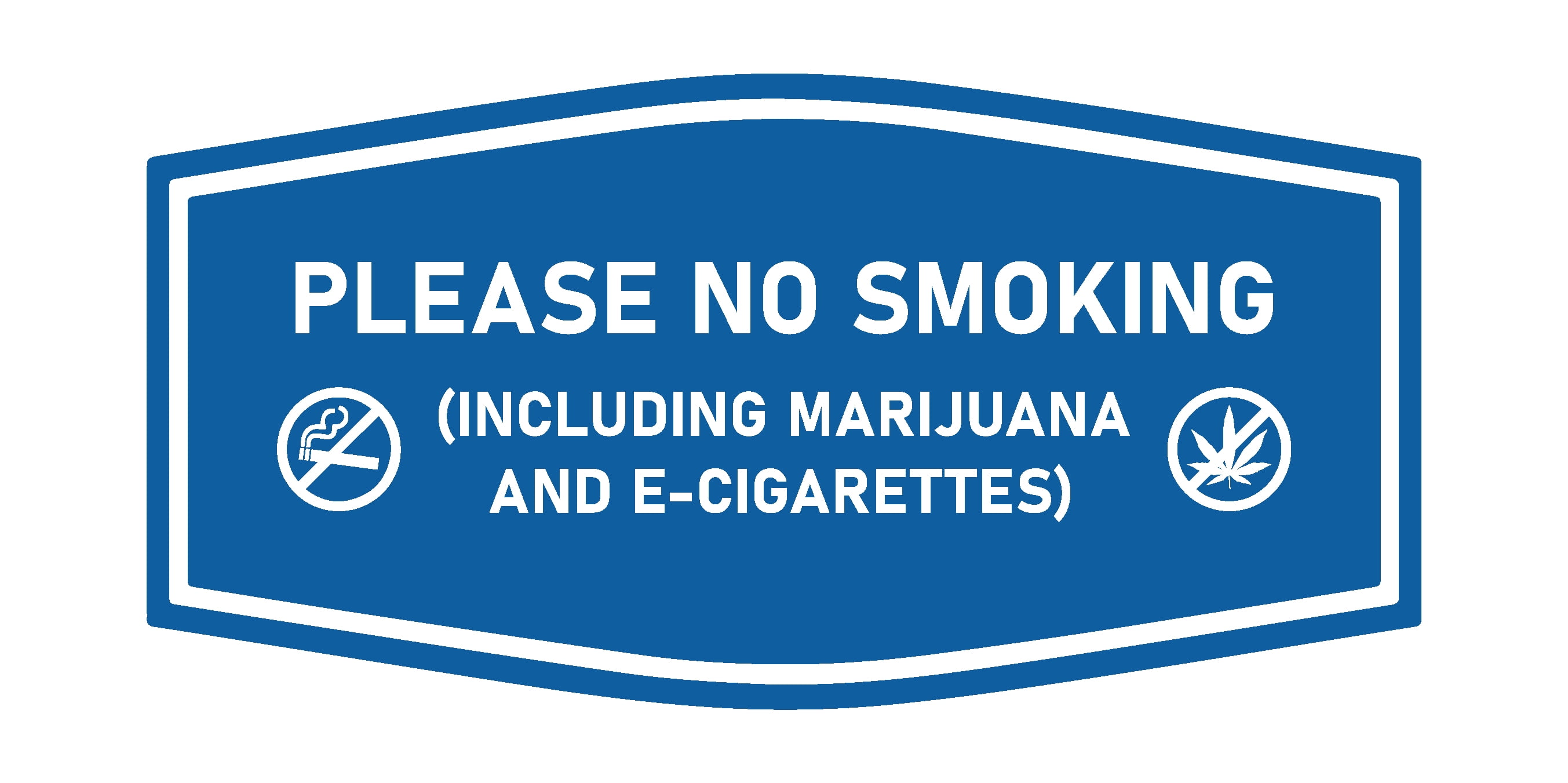Signs ByLITA Fancy Please NO SMOKING (Including Marijuana and E ...