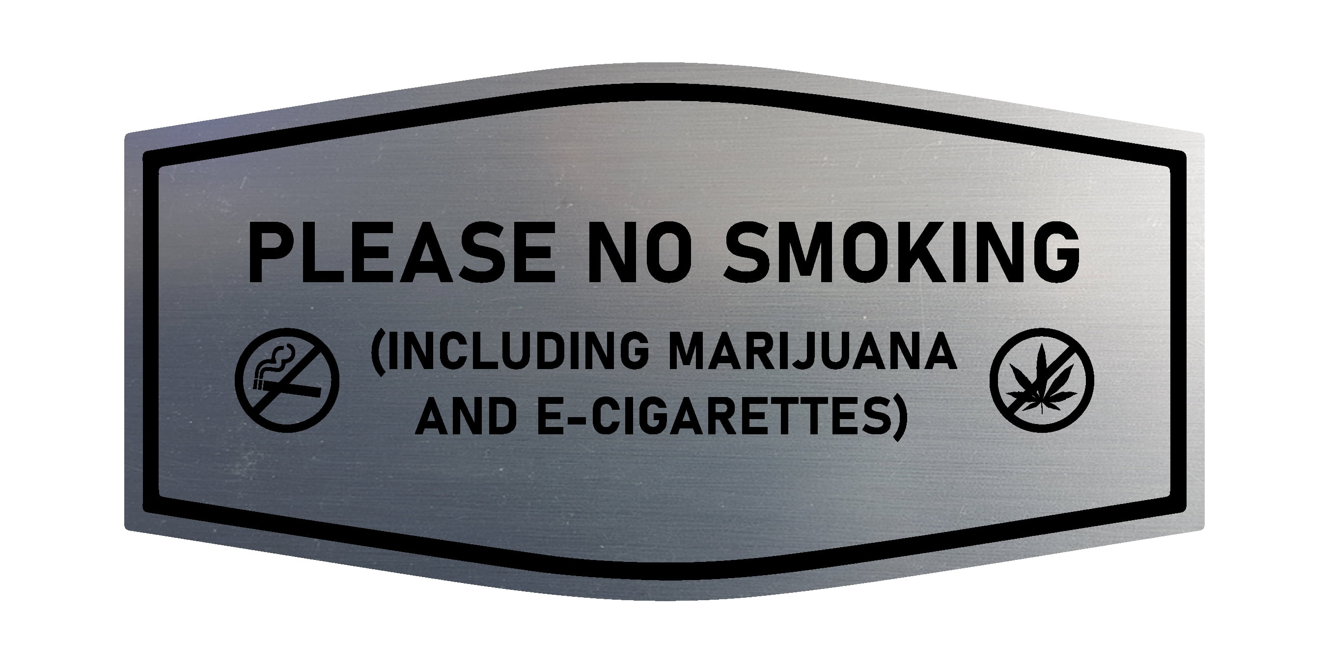 Signs ByLITA Fancy Please NO SMOKING (Including Marijuana and E ...