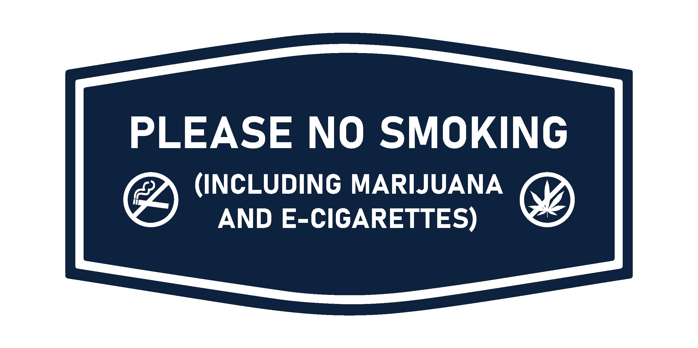 Signs ByLITA Fancy Please NO SMOKING (Including Marijuana and E ...