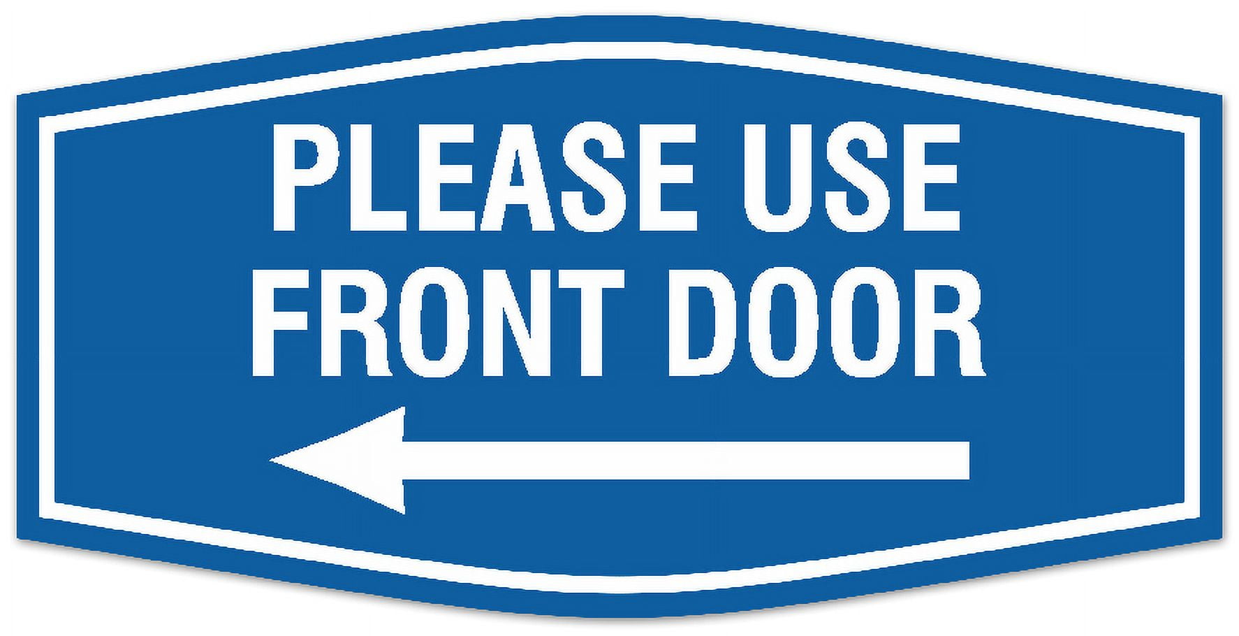 Signs ByLITA Fancy Please use front door left arrow Sign - Laser ...