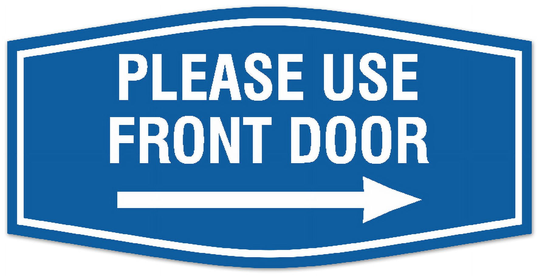 Signs ByLITA Fancy Please use front door right arrow Sign - Laser ...