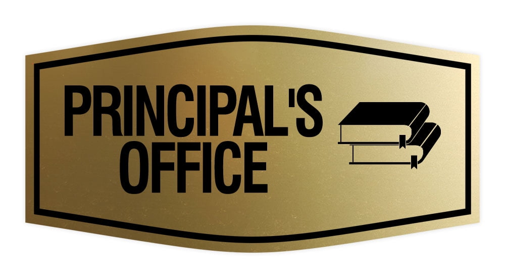 Signs ByLITA Fancy Principal's Office Sign (Brushed Gold) - Medium ...
