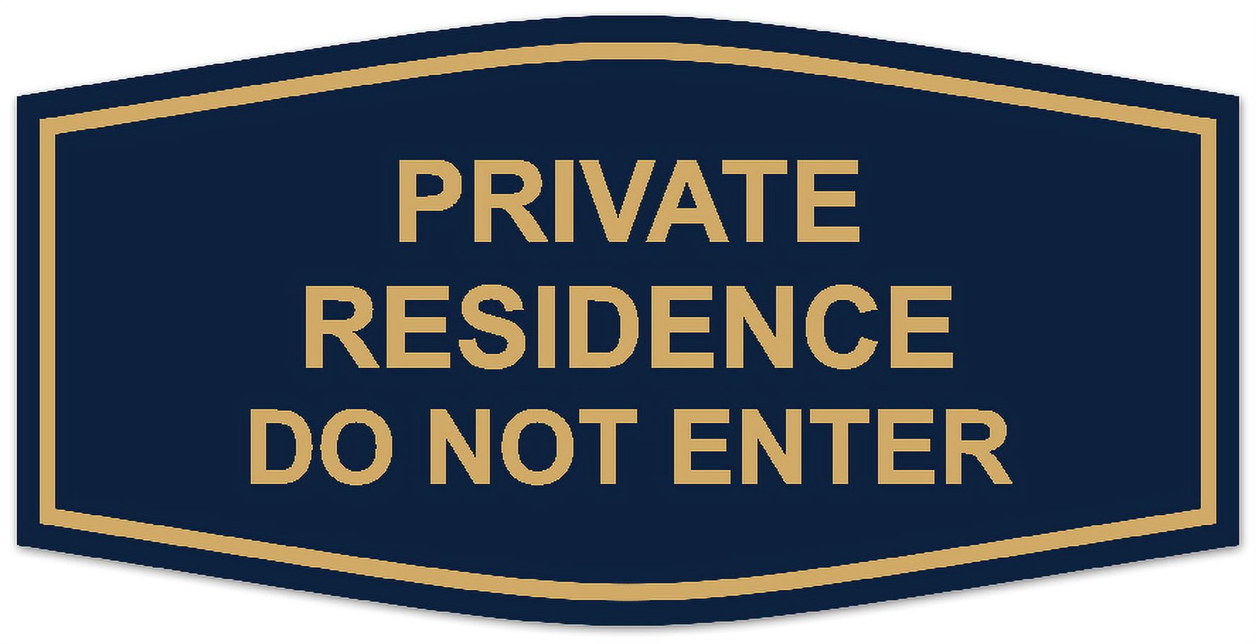 Signs ByLITA Fancy Private Residence Do Not Enter Sign - Laser-Engraved ...