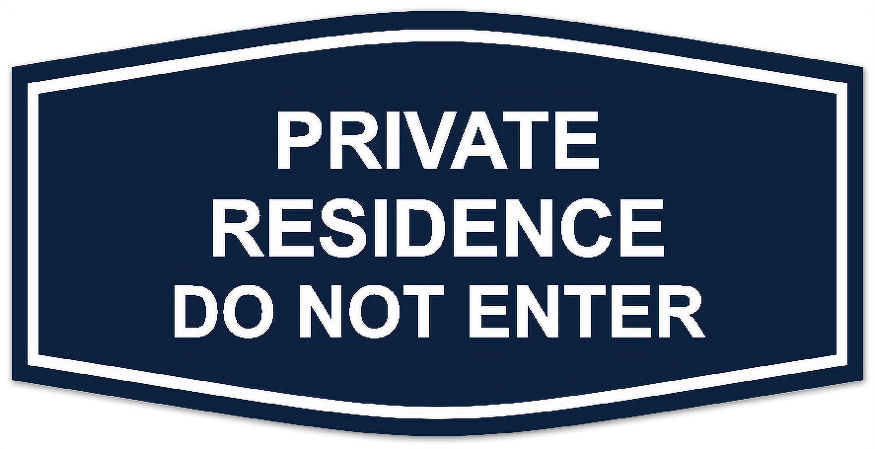 Signs ByLITA Fancy Private Residence Do Not Enter Sign - Laser-Engraved ...