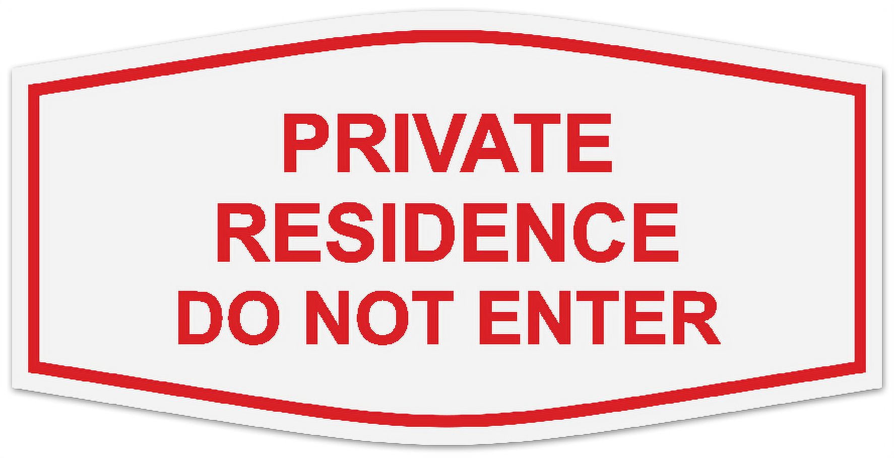 Signs ByLITA Fancy Private Residence Do Not Enter Sign - Laser-Engraved ...