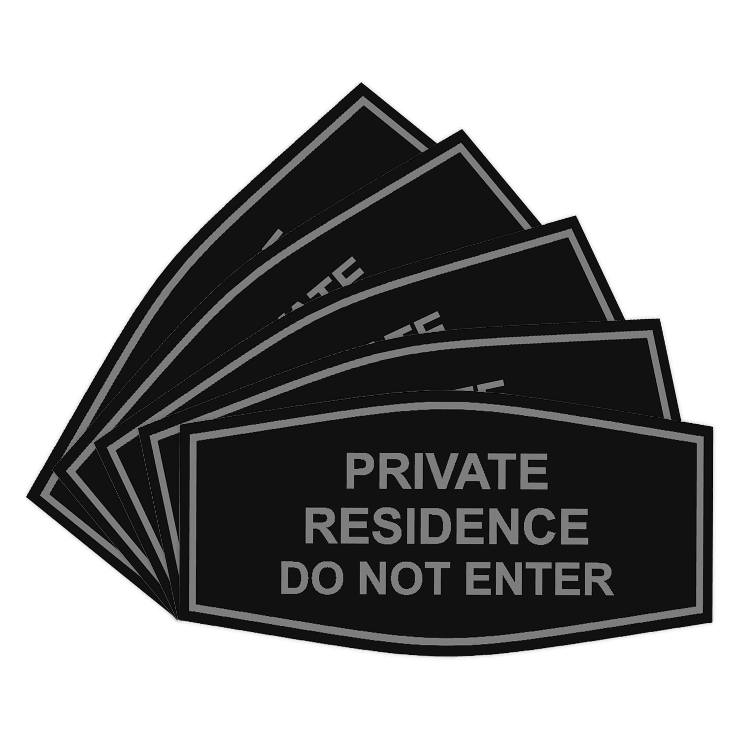 Signs ByLITA Fancy Private Residence Do Not Enter Sign - Laser-Engraved ...