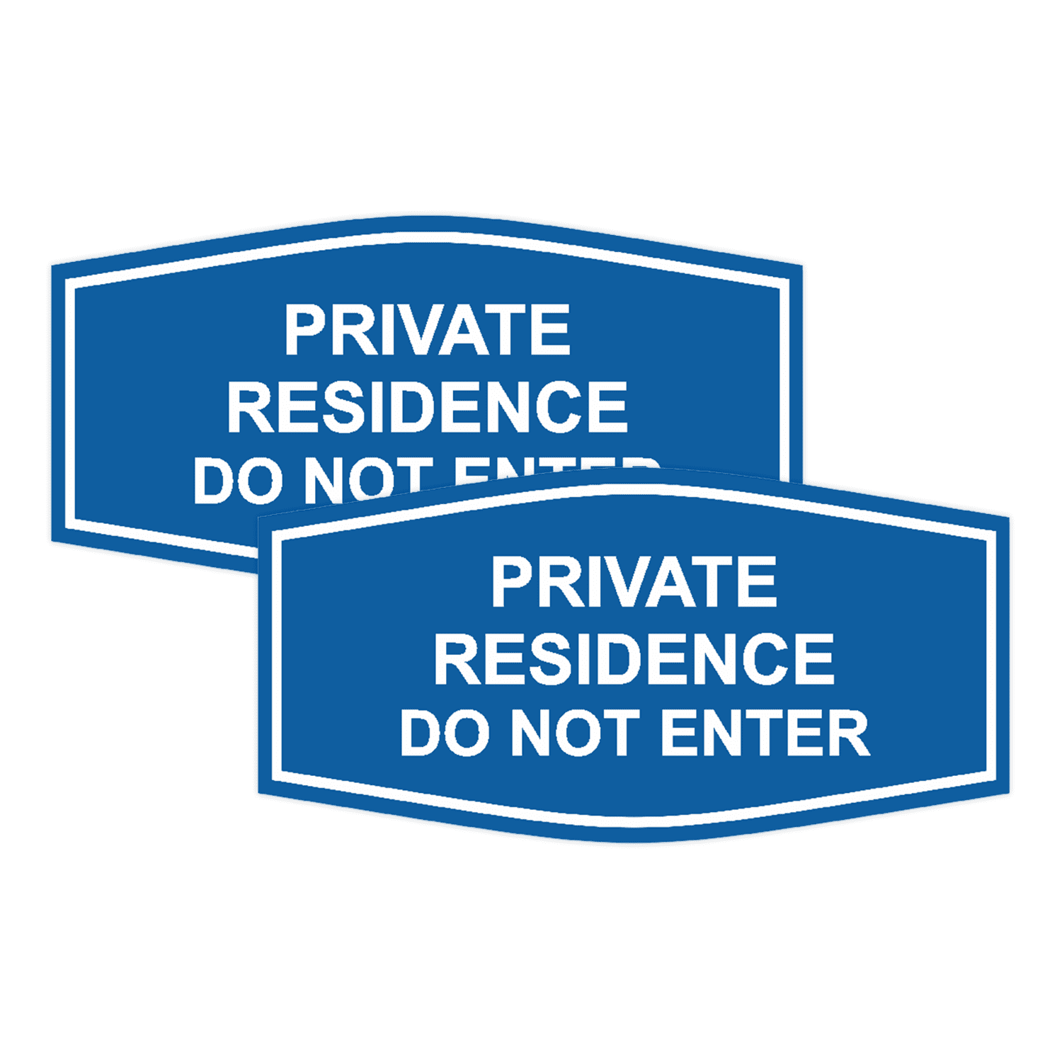 Signs ByLITA Fancy Private Residence Do Not Enter Sign - Laser-Engraved ...