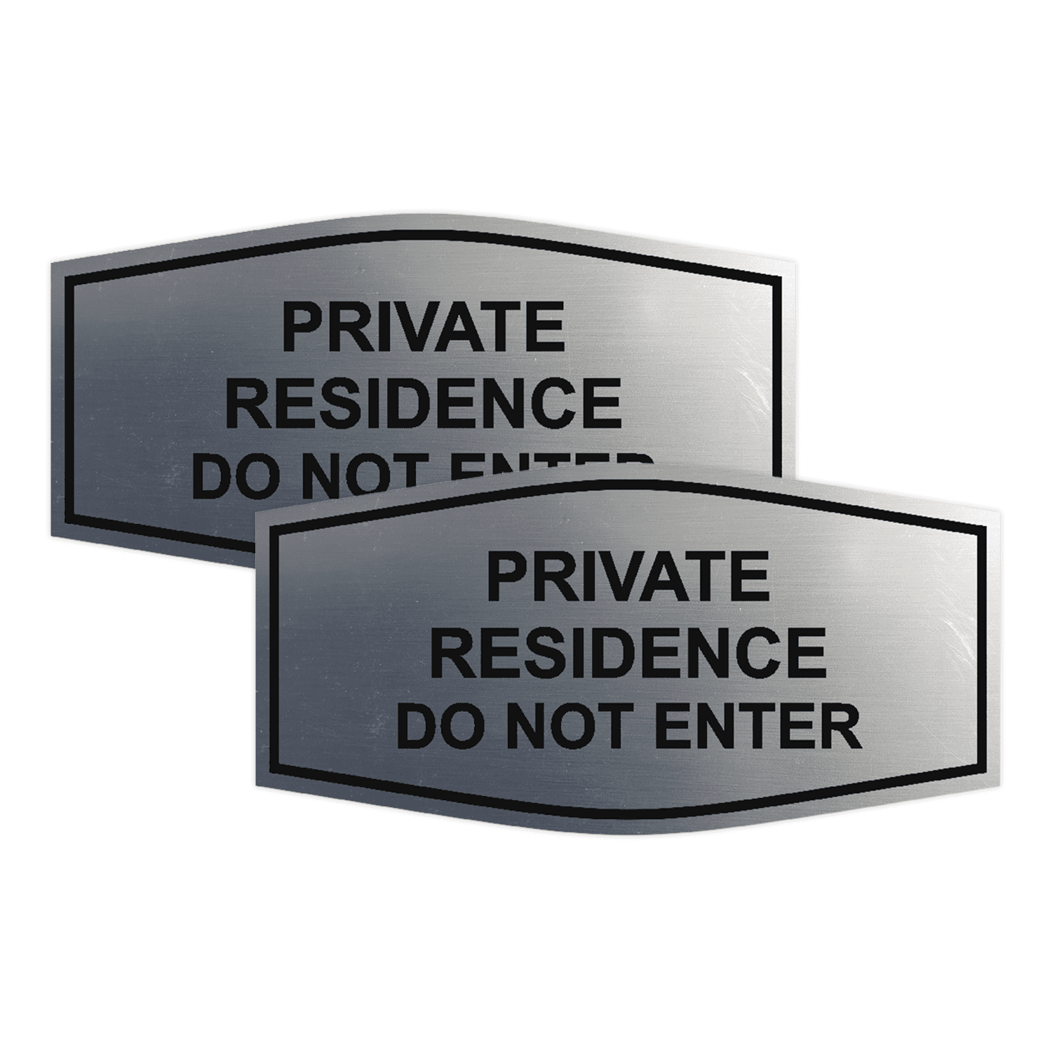Signs ByLITA Fancy Private Residence Do Not Enter Sign - Laser-Engraved Lettering | Durable ABS ...