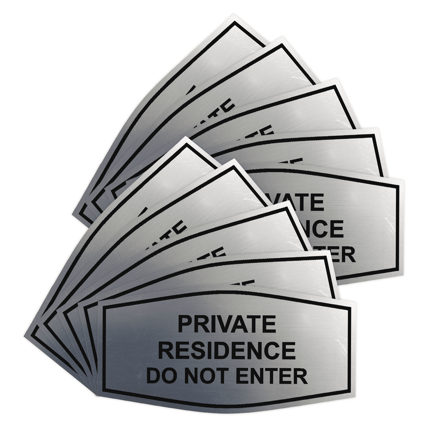 Signs ByLITA Fancy Private Residence Do Not Enter Sign - Laser-Engraved Lettering | Durable ABS ...