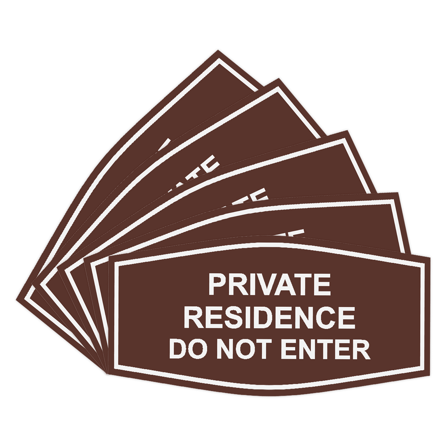 Signs ByLITA Fancy Private Residence Do Not Enter Sign - Laser-Engraved ...
