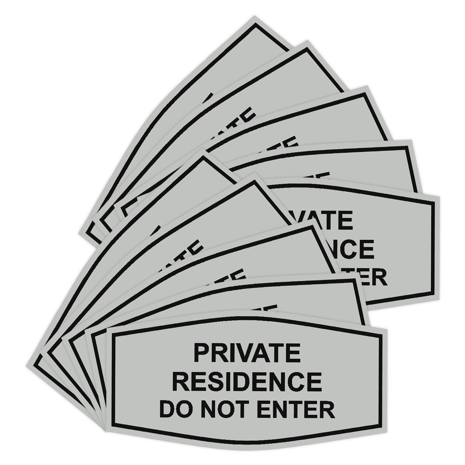 Signs ByLITA Fancy Private Residence Do Not Enter Sign - Laser-Engraved ...