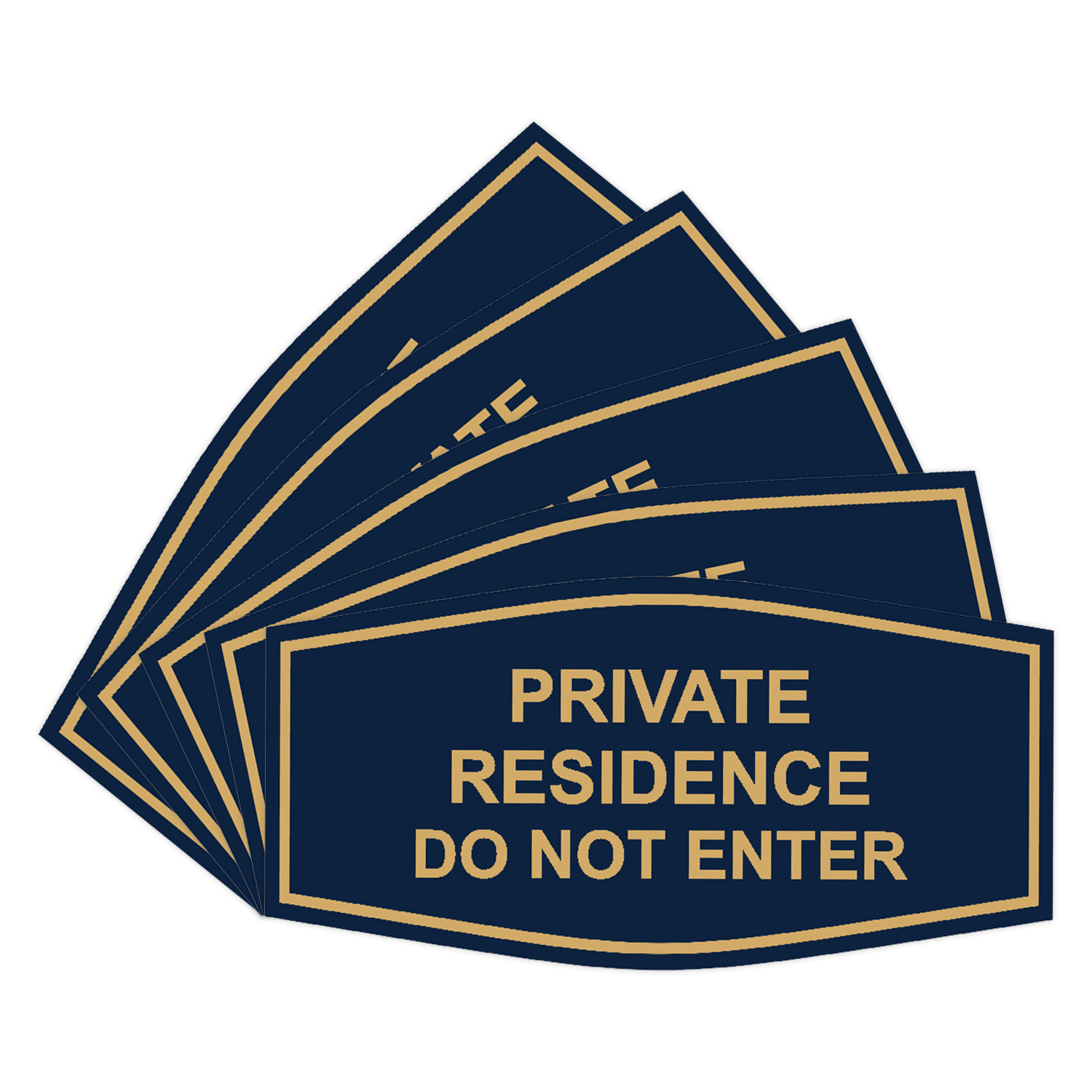 Signs ByLITA Fancy Private Residence Do Not Enter Sign - Laser-Engraved ...