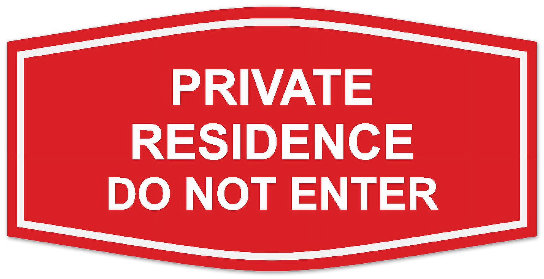 Signs ByLITA Fancy Private Residence Do Not Enter Sign - Laser-Engraved ...