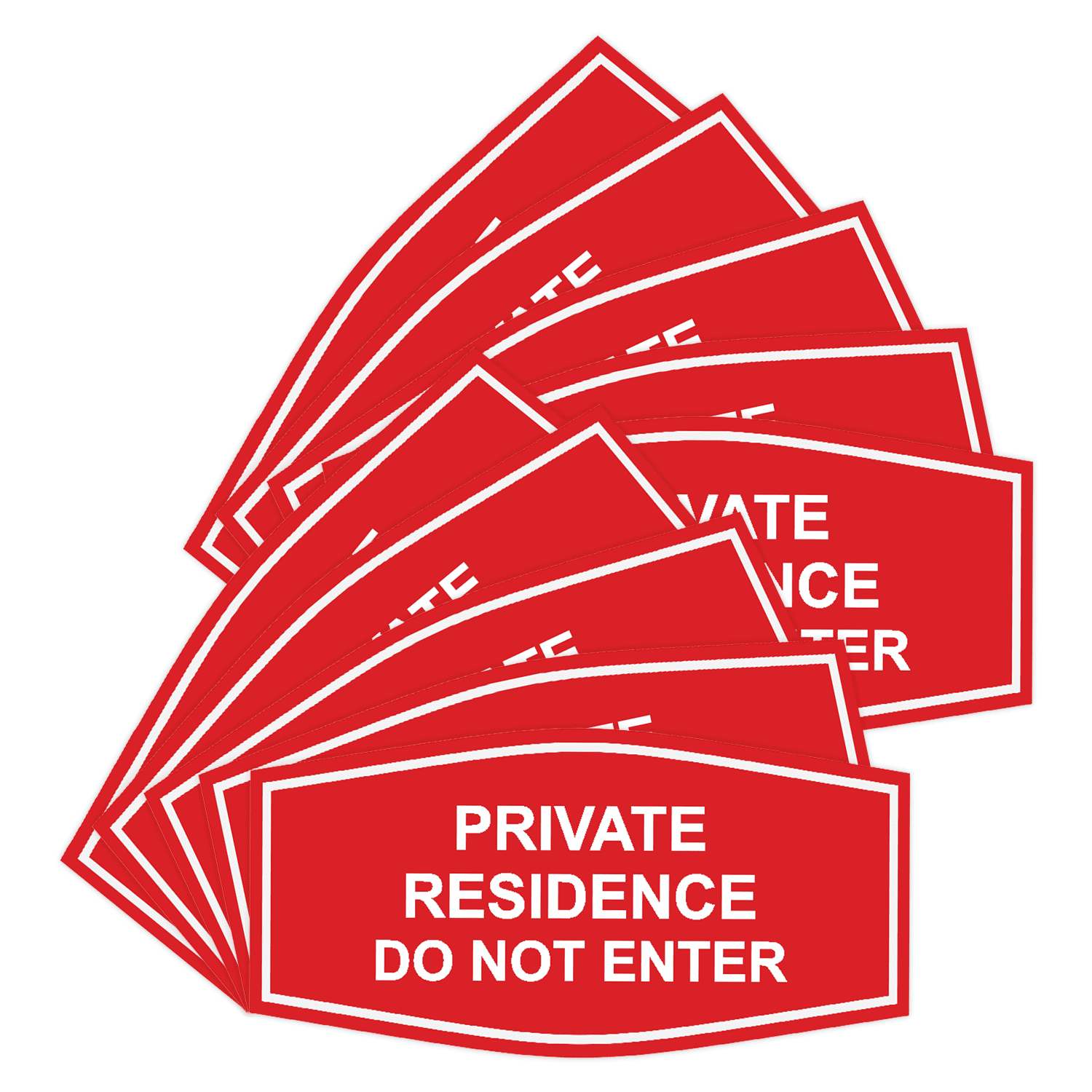 Signs ByLITA Fancy Private Residence Do Not Enter Sign - Laser-Engraved ...