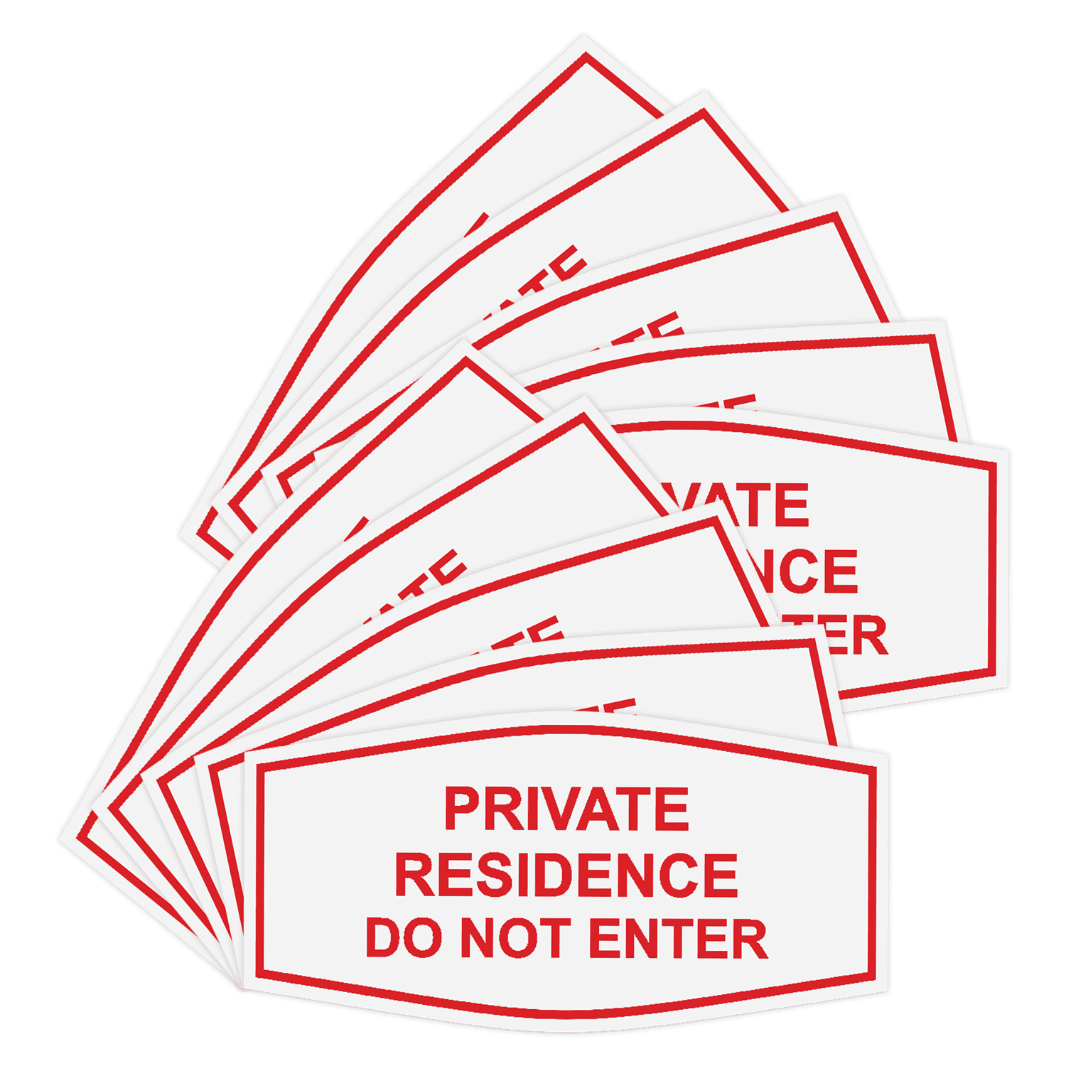 Signs ByLITA Fancy Private Residence Do Not Enter Sign - Laser-Engraved ...