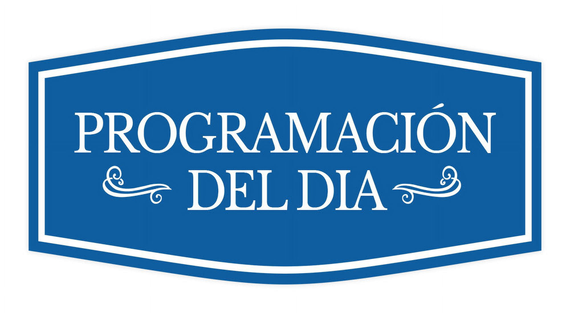 Signs ByLITA Fancy Programacion del Dia Easy Installation | Classroom ...