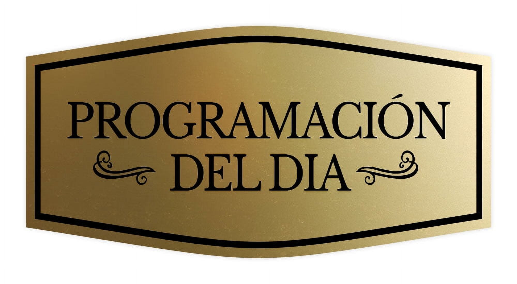 Signs ByLITA Fancy Programacion del Dia Easy Installation | Classroom ...